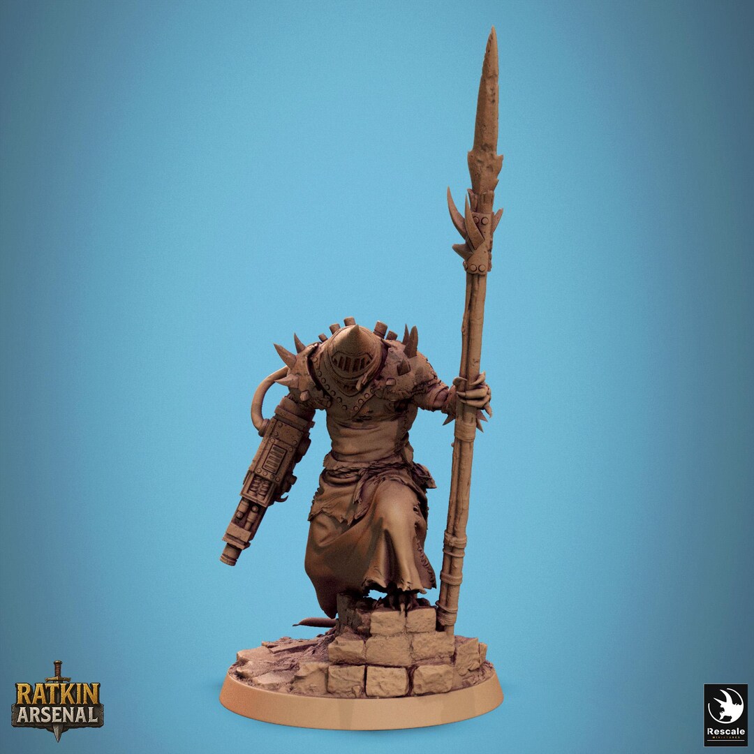 Ratfolk Mutilated Mask Conquer - Miniature for Dnd, DSA, Pathfinder ...
