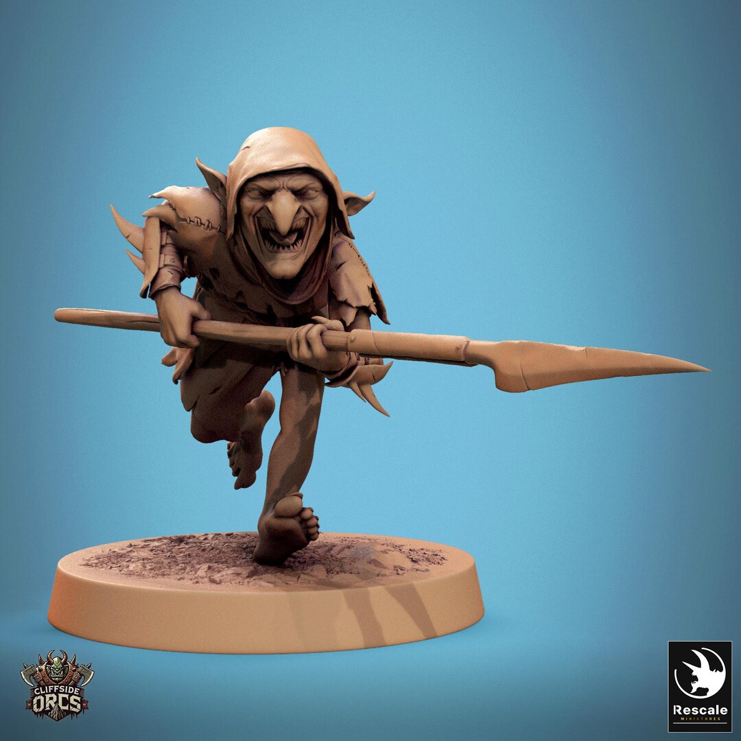 Goblin Run - Miniature for Dnd, DSA, Pathfinder, RPG Tabletop Figure ...