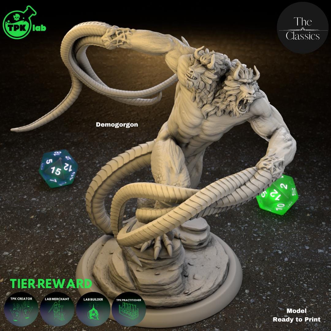 Demogorgon - Creature Miniature for Dnd, DSA, Pathfinder, RPG Tabletop ...
