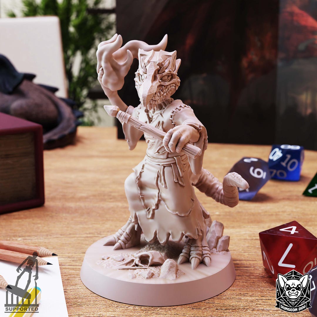 Kobold Wizard - Miniature for Dnd, DSA, Pathfinder, RPG Tabletop Figure ...