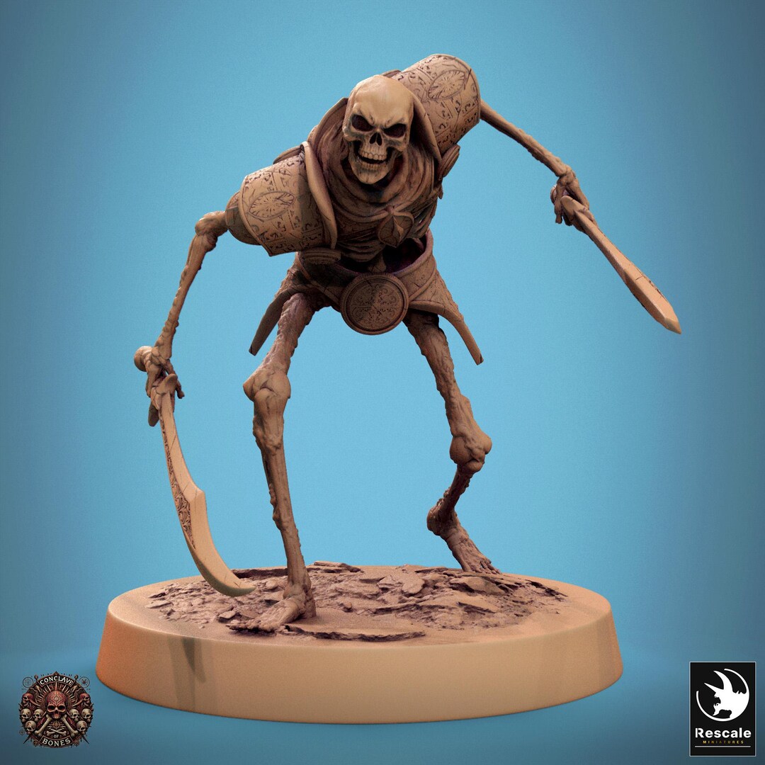 Persian Skeleton Guard Crowl - Miniature for Dnd, DSA, Pathfinder ...