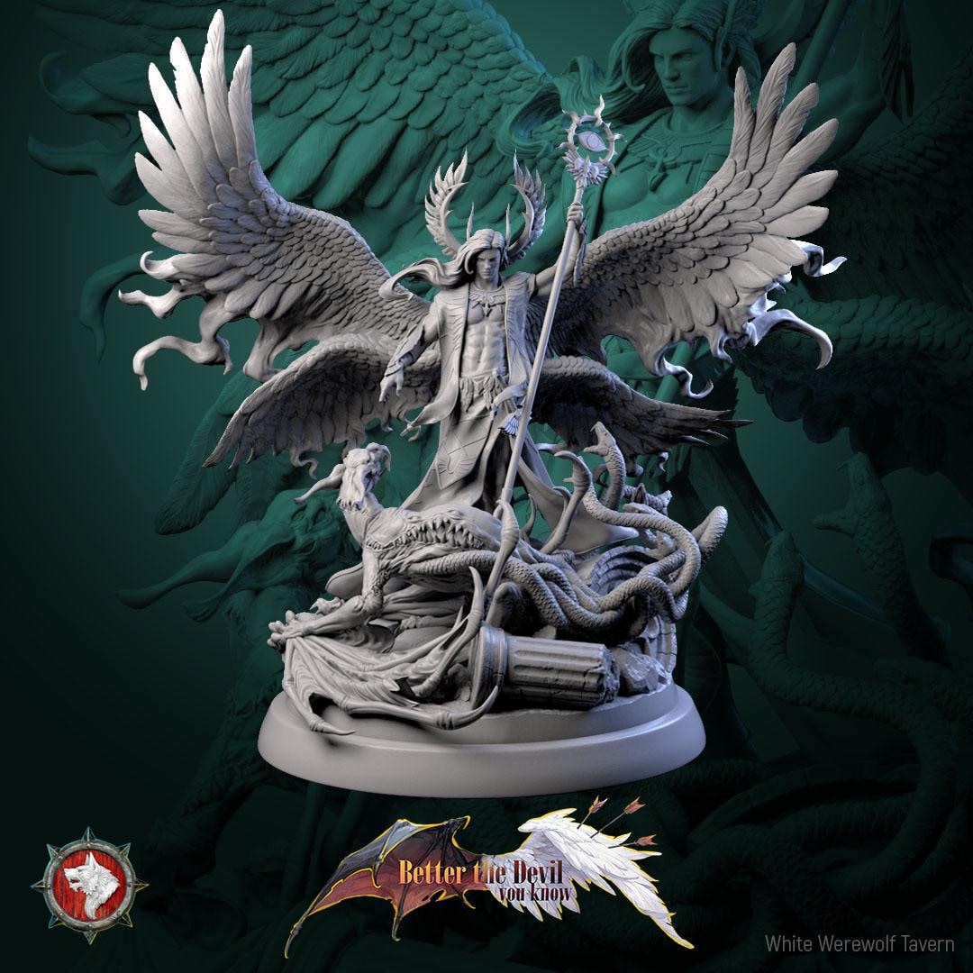 Cassiel, Heaven's Sentinel - Miniature for Dnd, DSA, Pathfinder ...