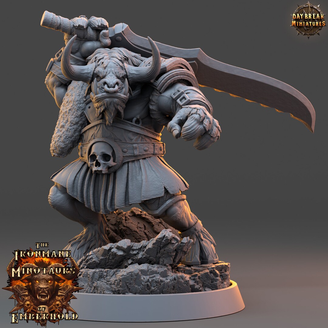 Zorath Hellbane Miniature for Dnd, DSA, Pathfinder 28 Mm, 32 Mm, Resin ...