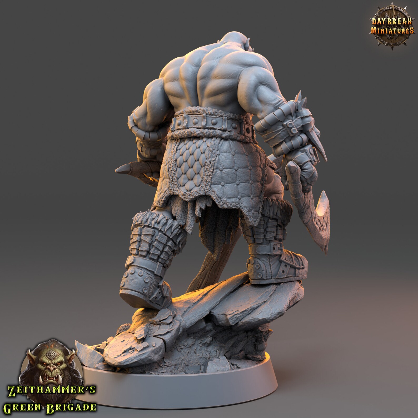 Orc Grozler Hang Tabletop Dnd Miniature 28 Mm 32 Mm With - Etsy UK