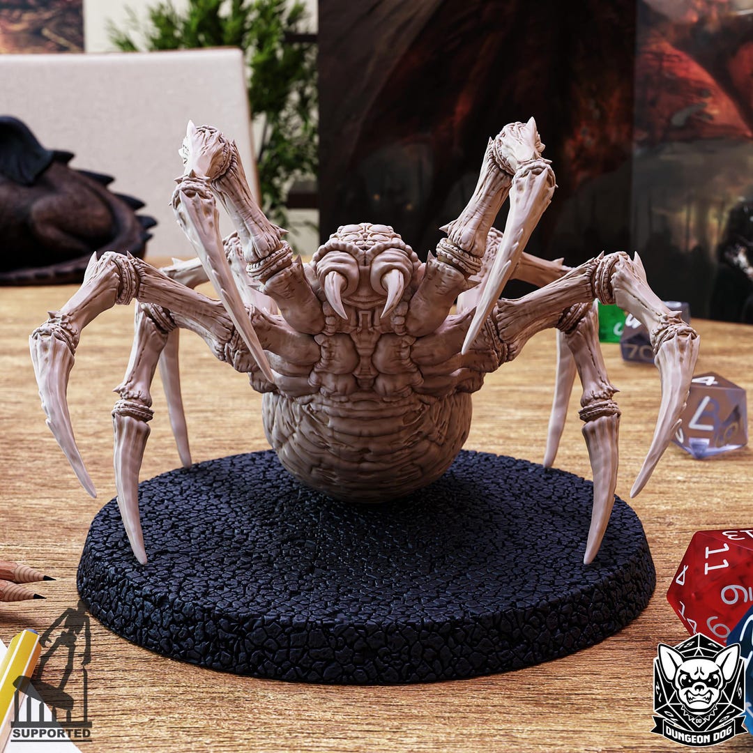 Spider Beast - Giant Underdark Spider B - Dungeon Dog - Etsy
