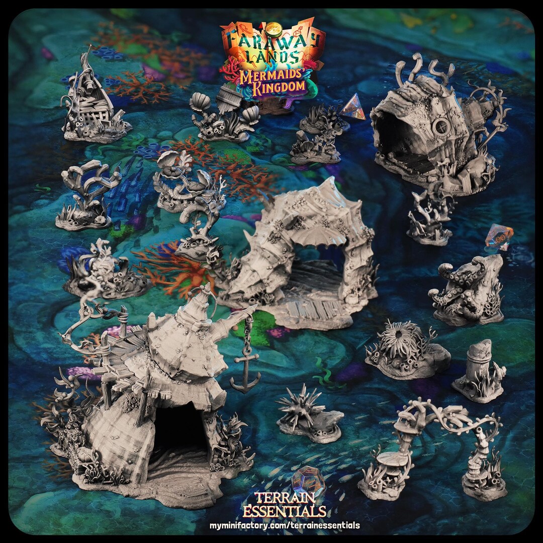 Mermaids Kingdom Bundle - Miniature for Dnd DSA, Pathfinder, RPG ...
