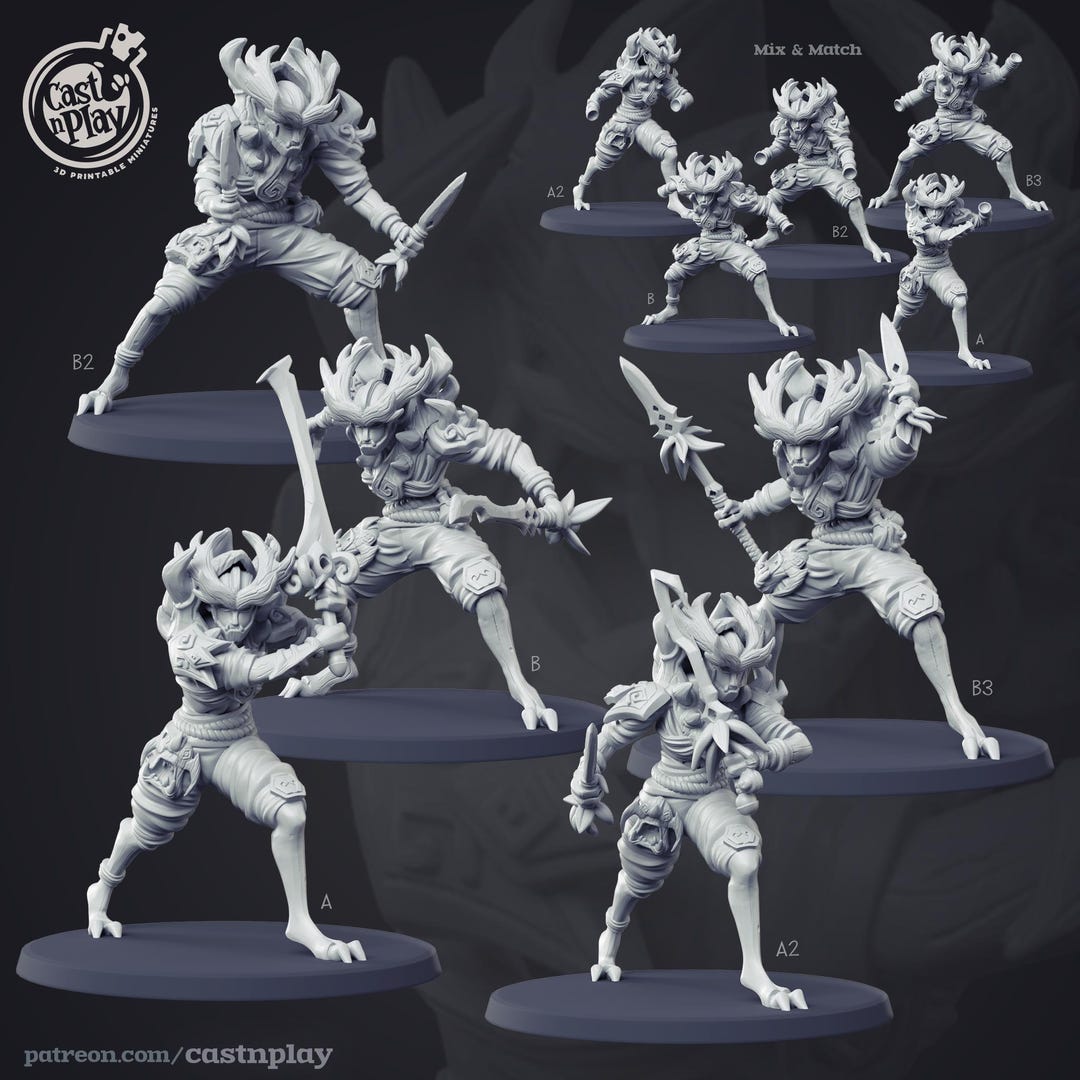 Forest Warrior - Elf Miniature for Dnd, DSA, Pathfinder, Tabletop RPG ...