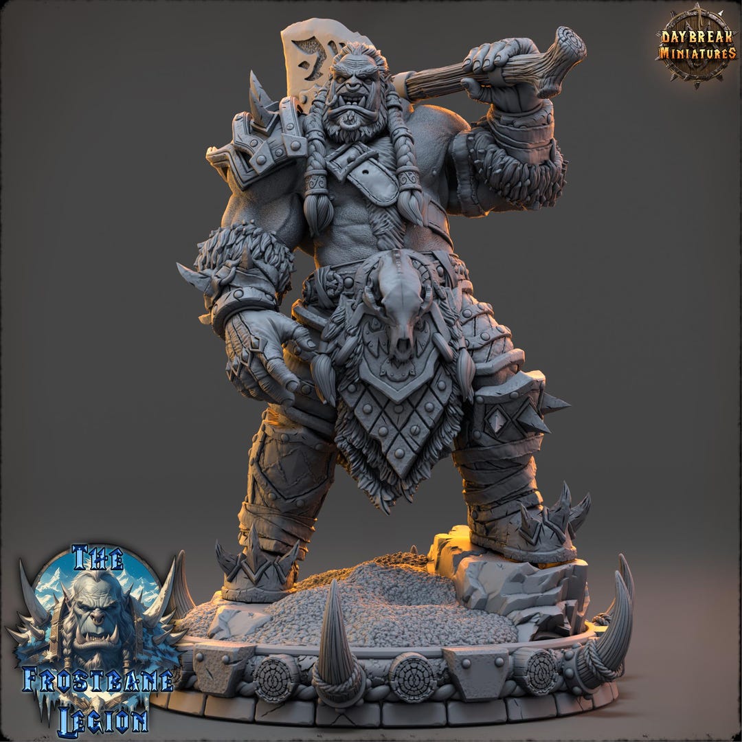 Draumir the Frostborn - Ogre Miniature for Dnd, DSA, Pathfinder, RPG ...