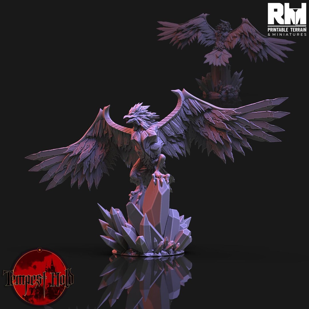 Frost Elves Ice Phoenix - Miniature for Dnd, DSA, Pathfinder - 28 Mm ...