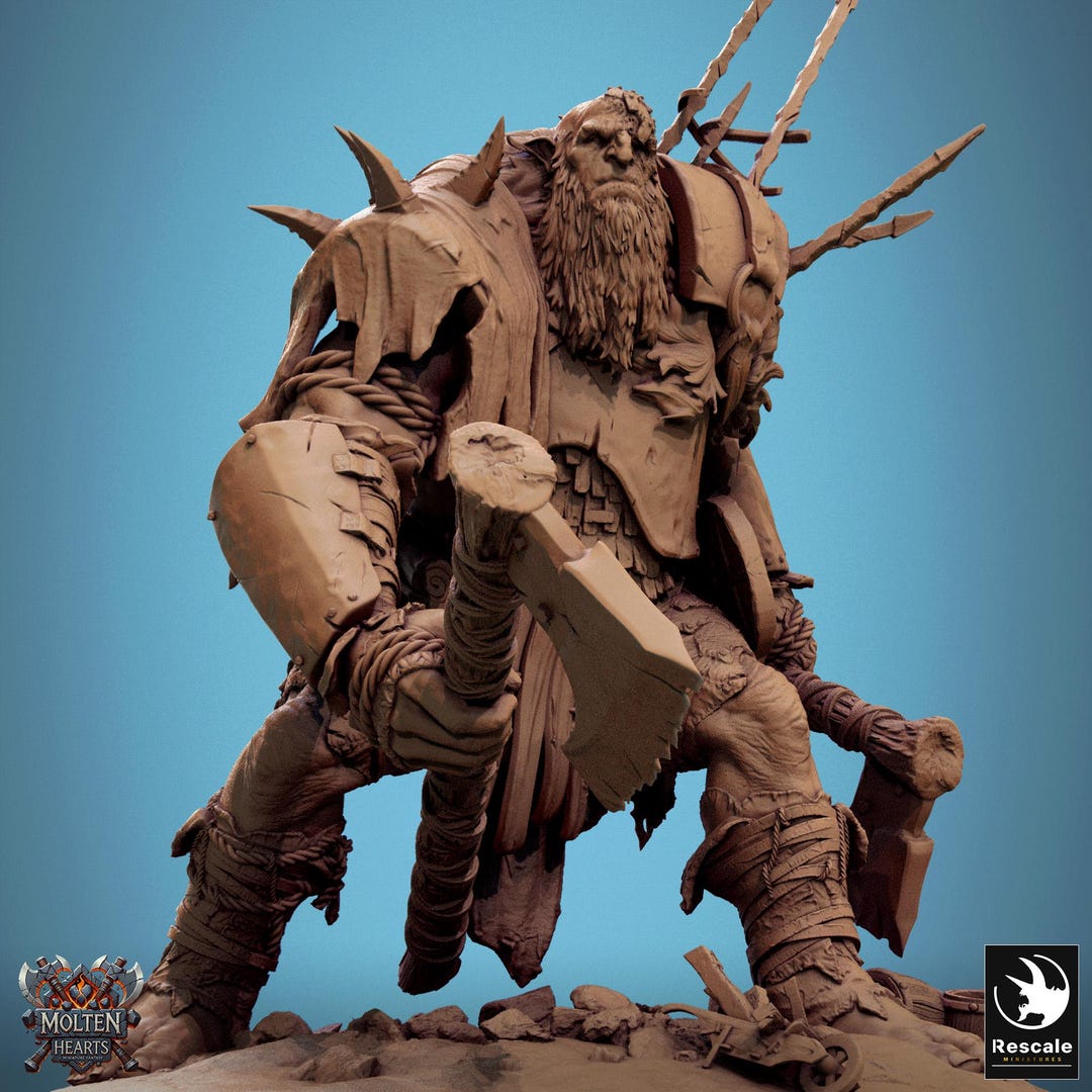Stone Breaker Giant Guard - Miniature for Dnd, DSA, Pathfinder, RPG ...