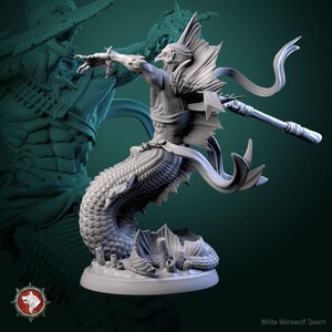 Merfolk Bundle Miniature for Dnd, DSA, Pathfinder 28 Mm, 32 Mm, 75 Mm ...