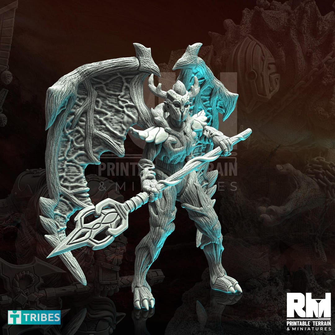 Forest Spirit Dryad Hunter Miniature for Dnd, DSA, Pathfinder 28 Mm, 32 ...