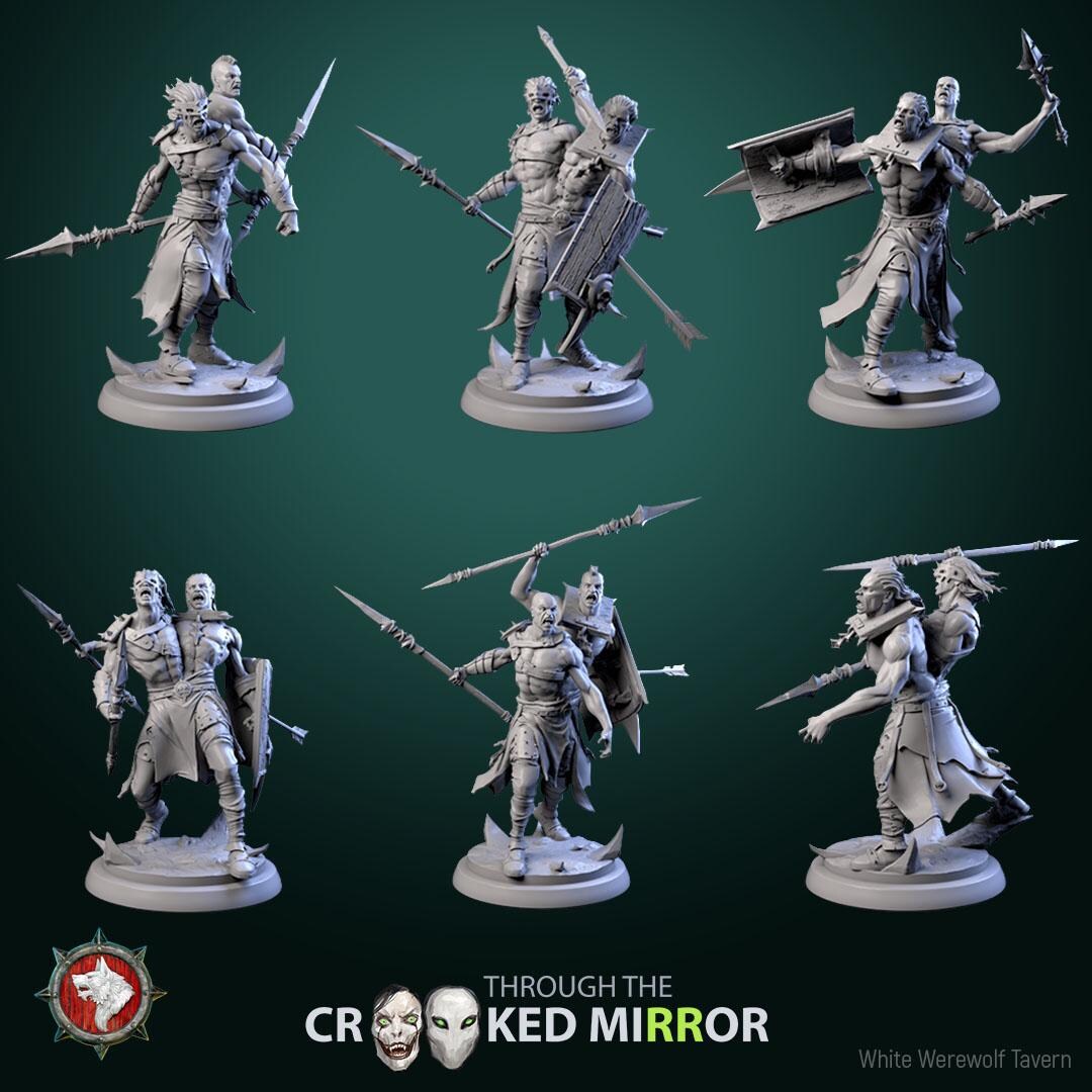 Fleshbound Sentinels Miniature for Dnd, DSA, Pathfinder 32 Mm Figure ...