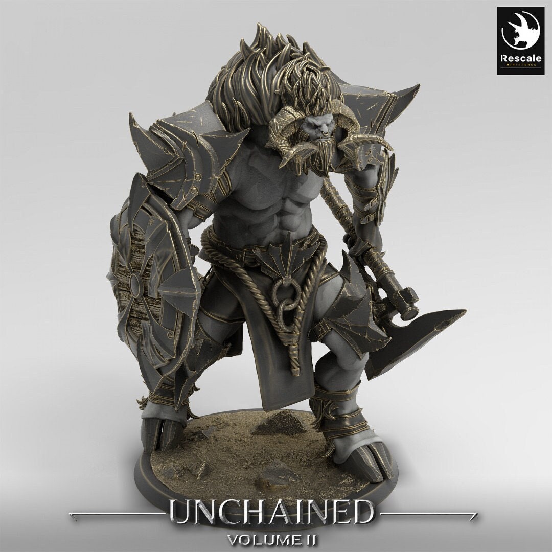 Minotaur Walk - Miniature for Dnd, DSA, Pathfinder - 28 Mm, 32 Mm ...