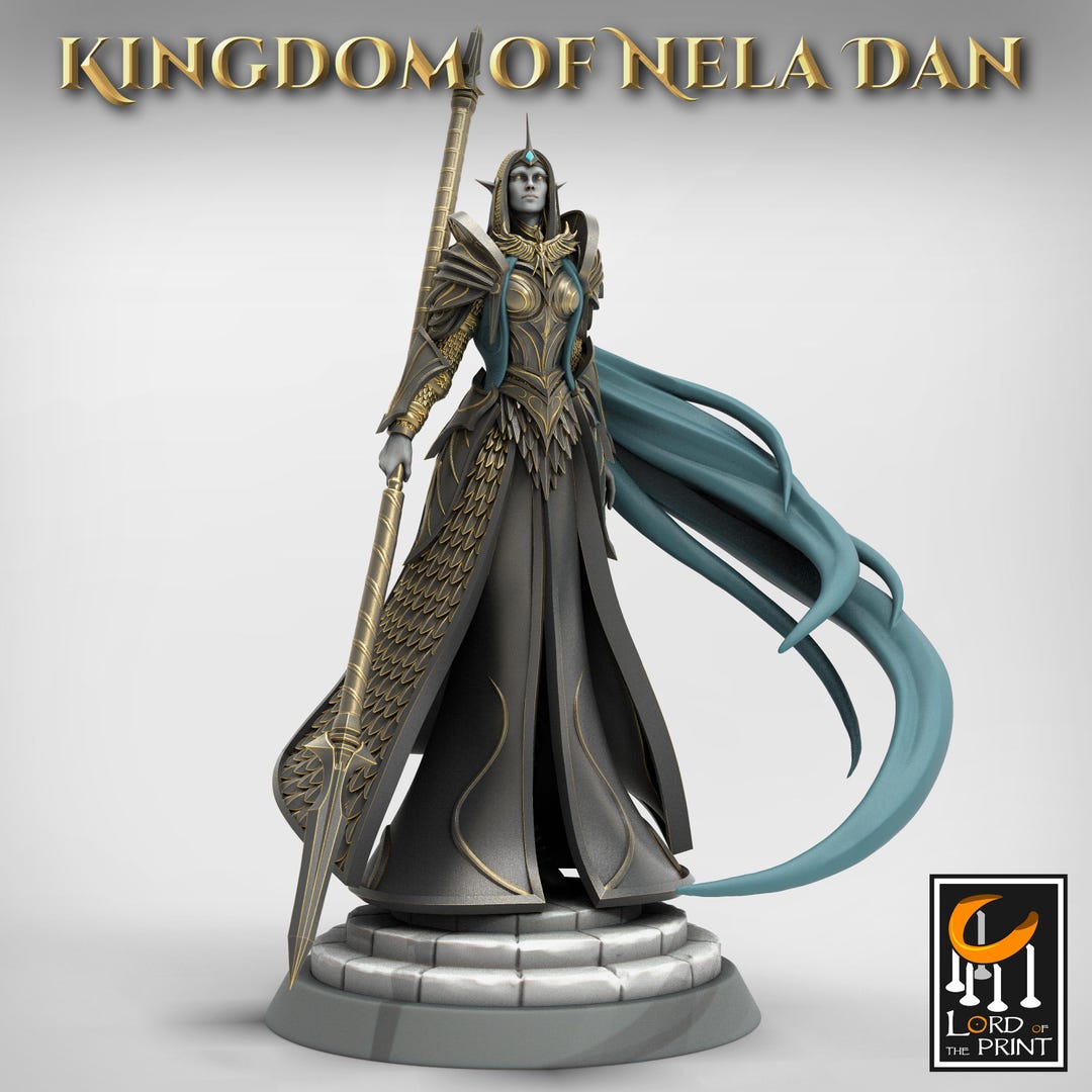 Queen Mirosi Miniature for Dnd, DSA, Pathfinder 28 Mm, 32 Mm, Resin ...