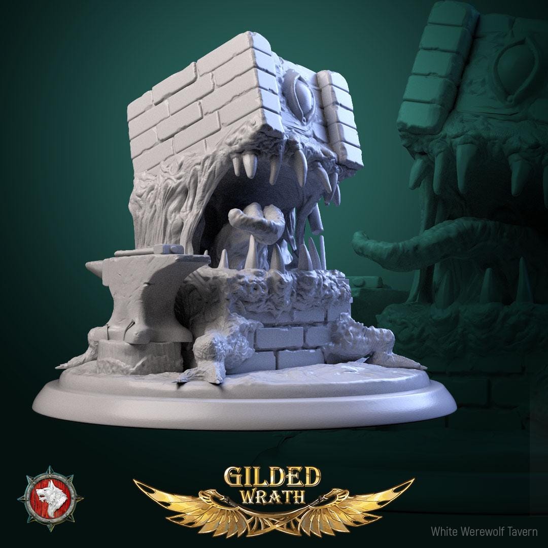 Vault Spawn - Mimic Miniature for Dnd, DSA, Pathfinder - Figures With Base - Gilded Wrath ...