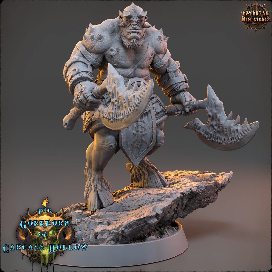 Thalrak Rynor - Demon Barbarian Miniature for Dnd, DSA, Pathfinder ...