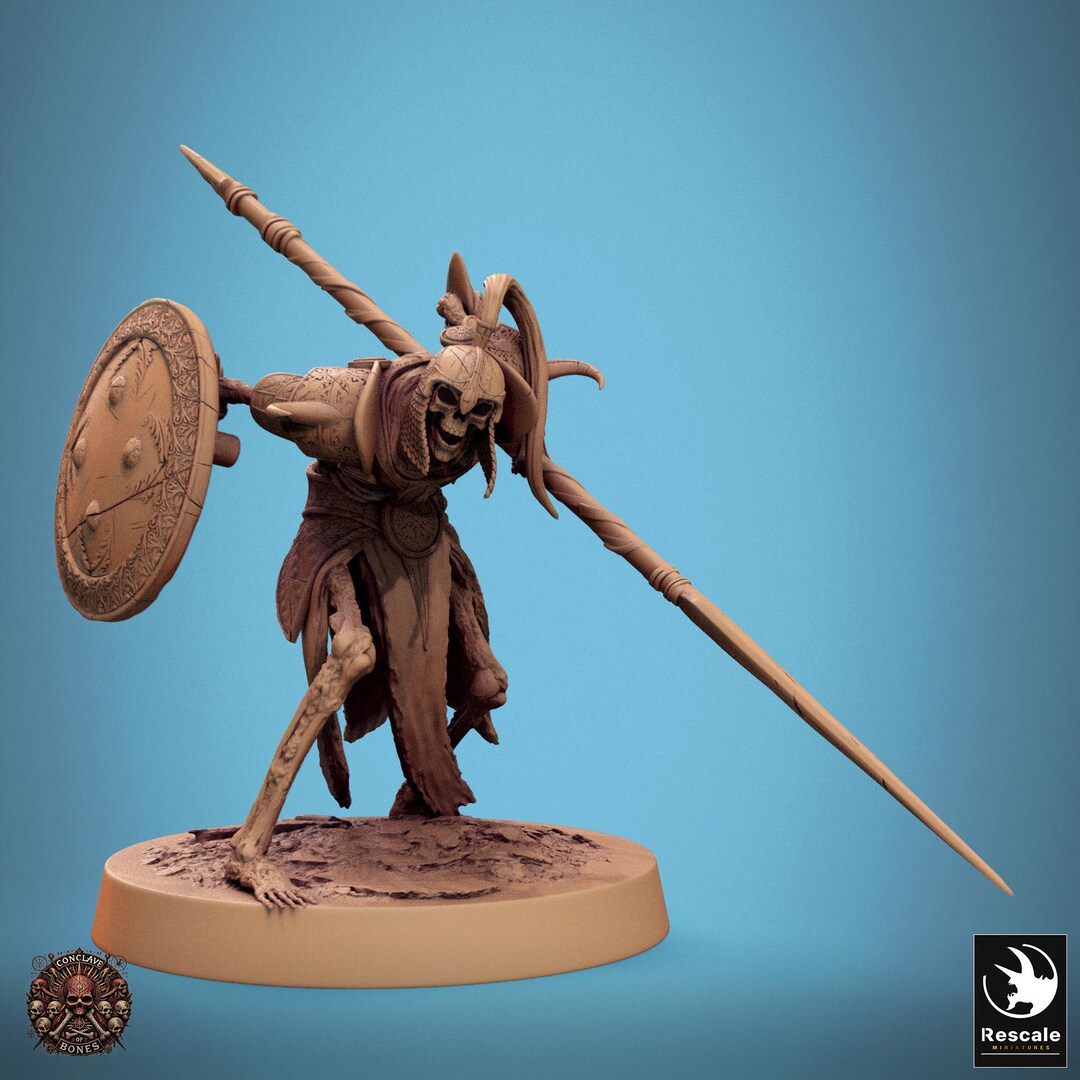 Persian Skeleton Guard Yell Miniature for Dnd, DSA, Pathfinder 28 Mm ...