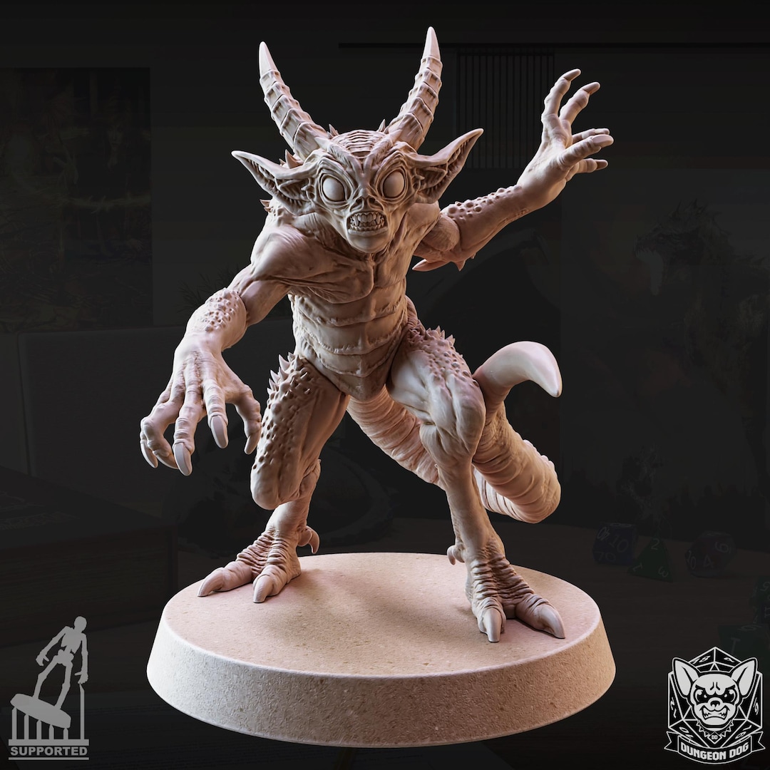Quasit D - Miniature for Dnd, DSA, Pathfinder - 28 Mm, 32 Mm, 36 Mm Resin Figures With Base ...