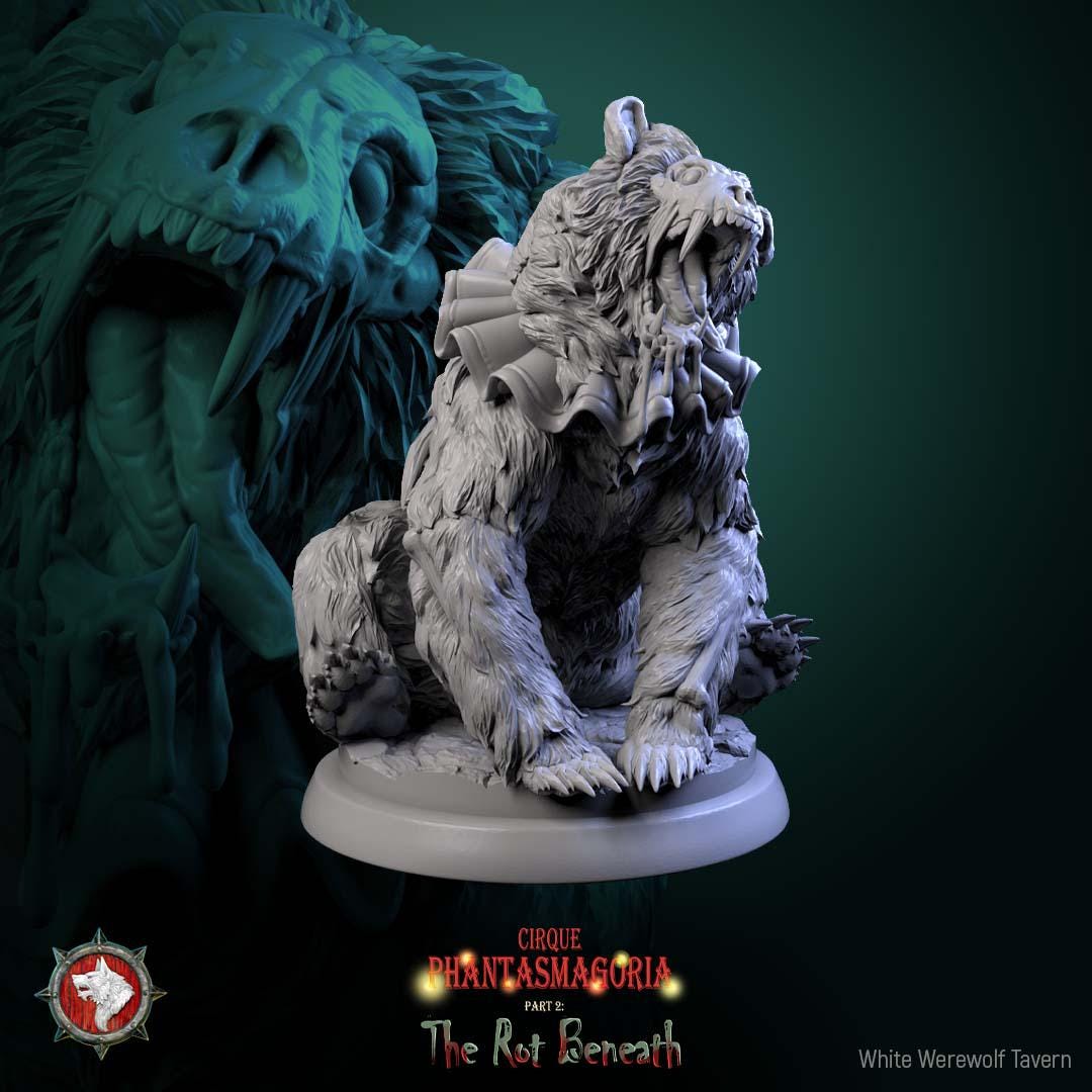 The Rotting Rider 3 - Monstrosity Bear Miniature for Dnd, DSA ...