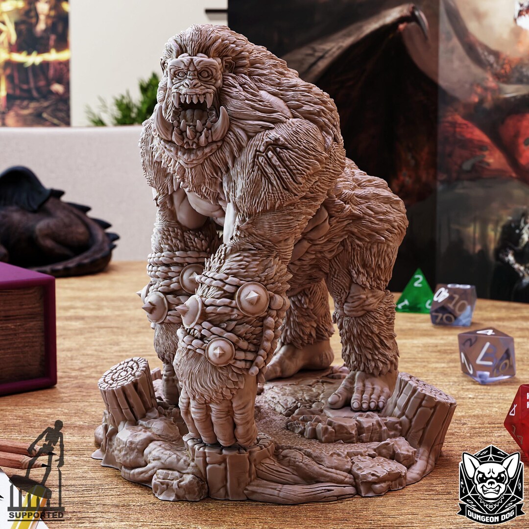 Barlgura C - Demon Barbarian Miniature for Dnd, DSA, Pathfinder ...