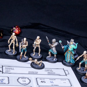Skeleton Army - Undead Horde With 15 Resin Miniatures Bundle - Tabletop ...