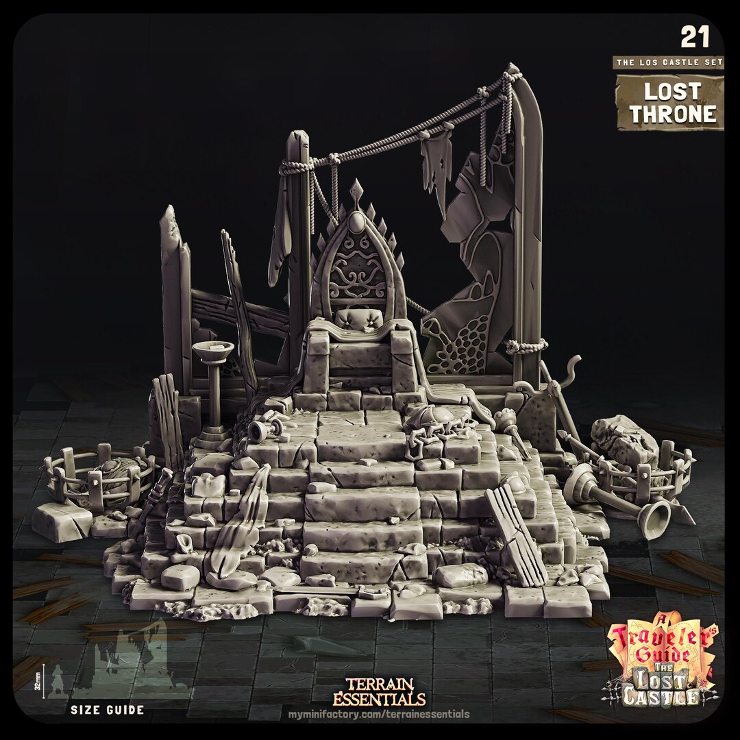 Lost Throne - Miniature for Dnd, DSA, Pathfinder, RPG Tabletop Figure ...
