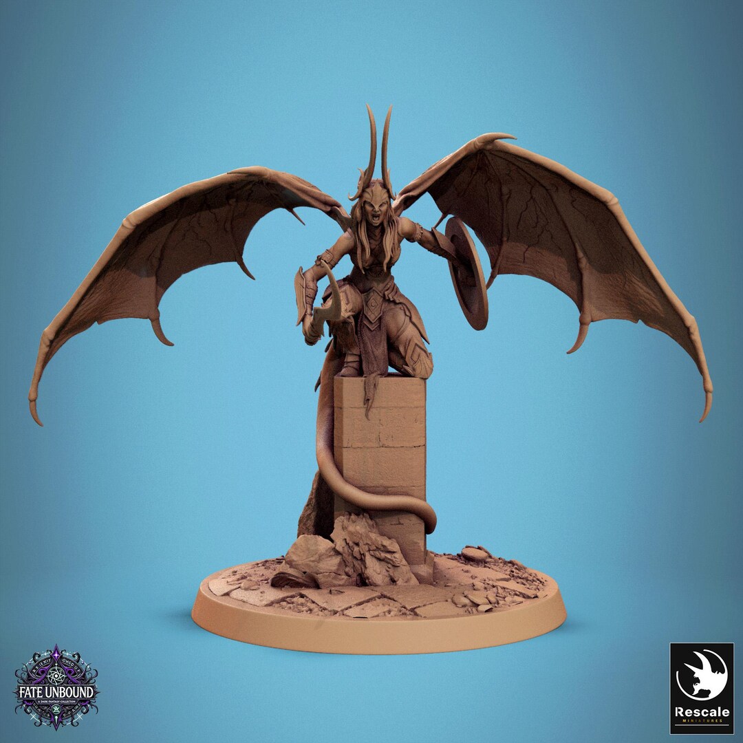 Female Cambion Rock - Miniature for Dnd, DSA, Pathfinder, RPG Tabletop ...