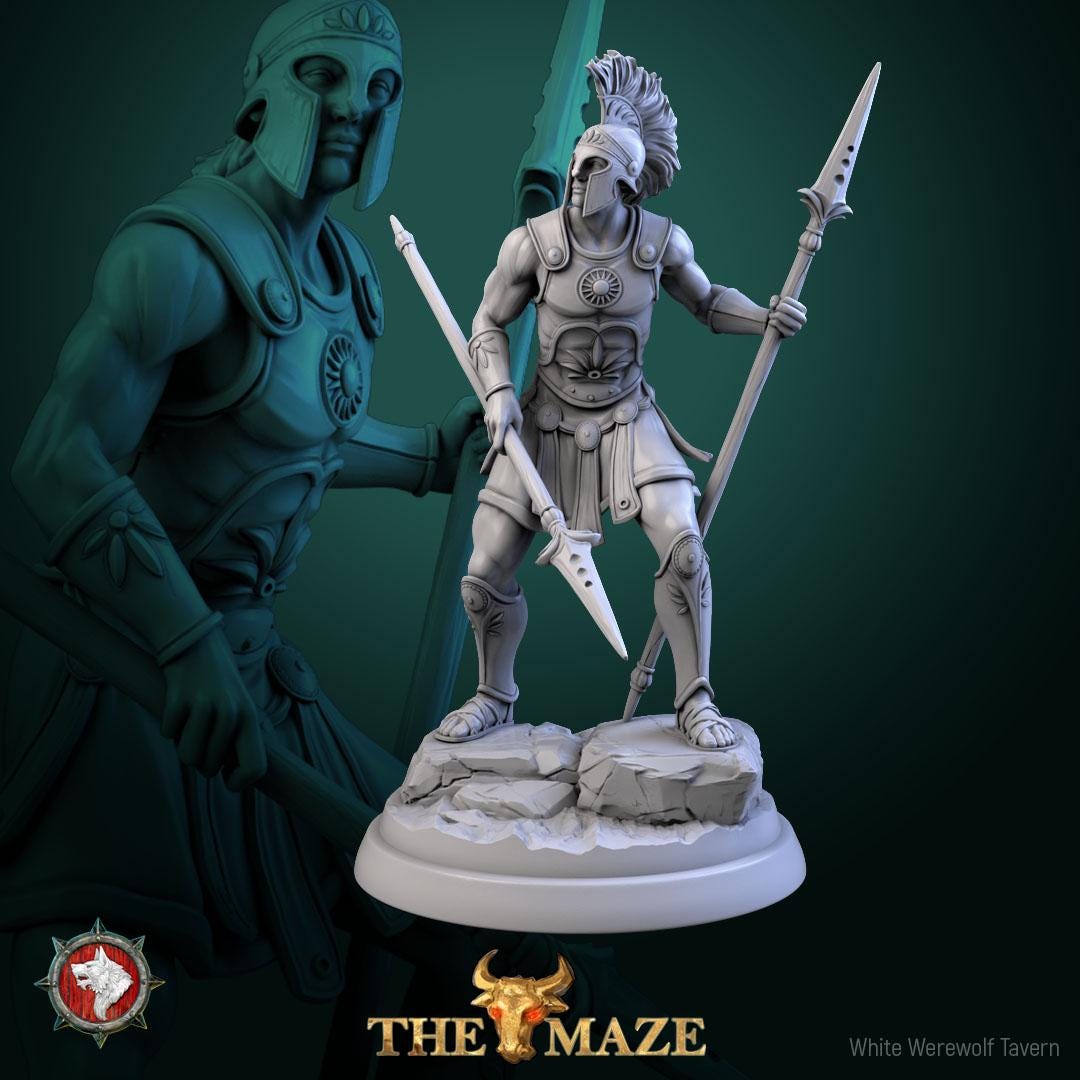 Hoplite Warrior - Hoplite 2 - the Maze - White Werewolf Tavern - Etsy