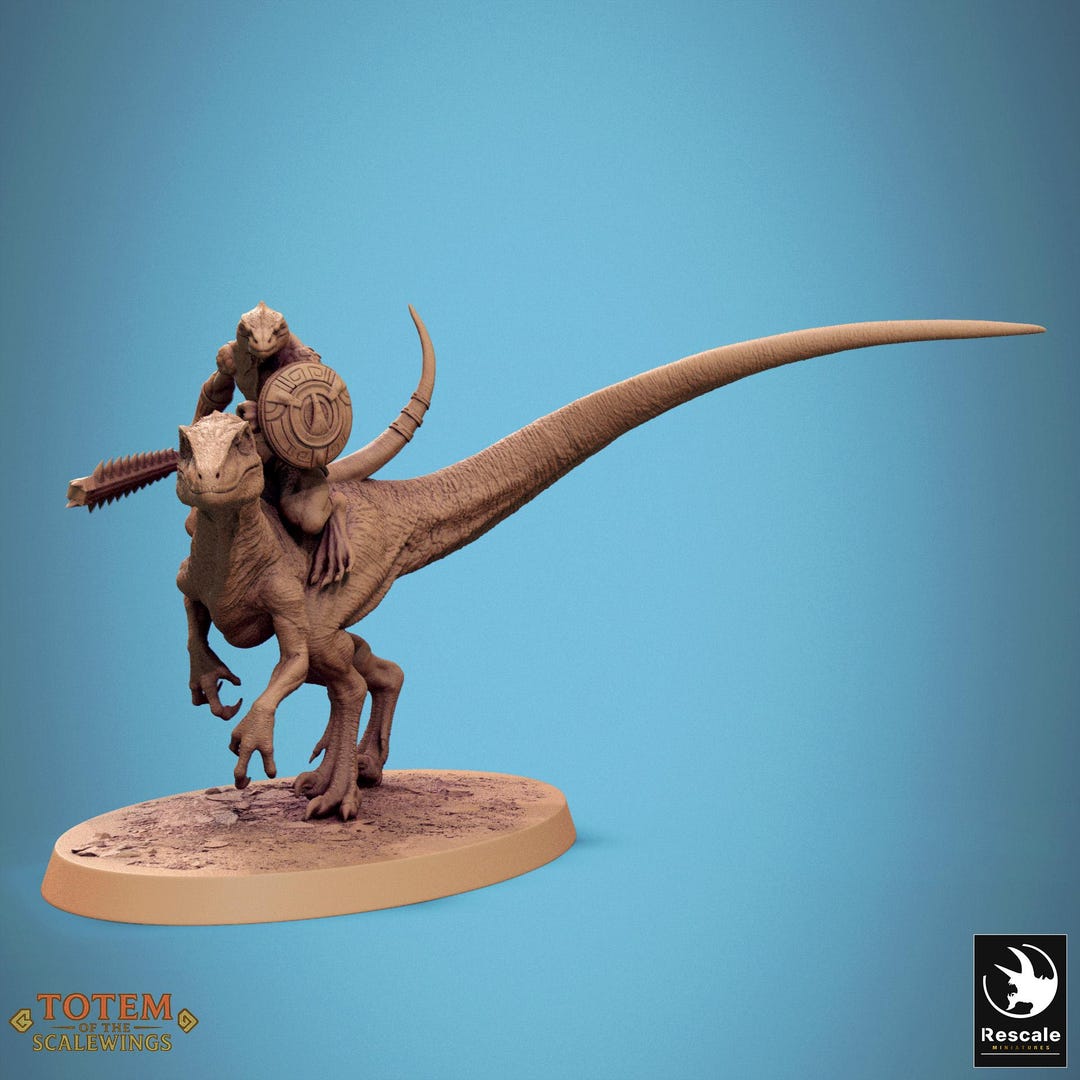 Jurassic Velociraptor Stand - Dinosaur Miniature for Dnd, DSA ...