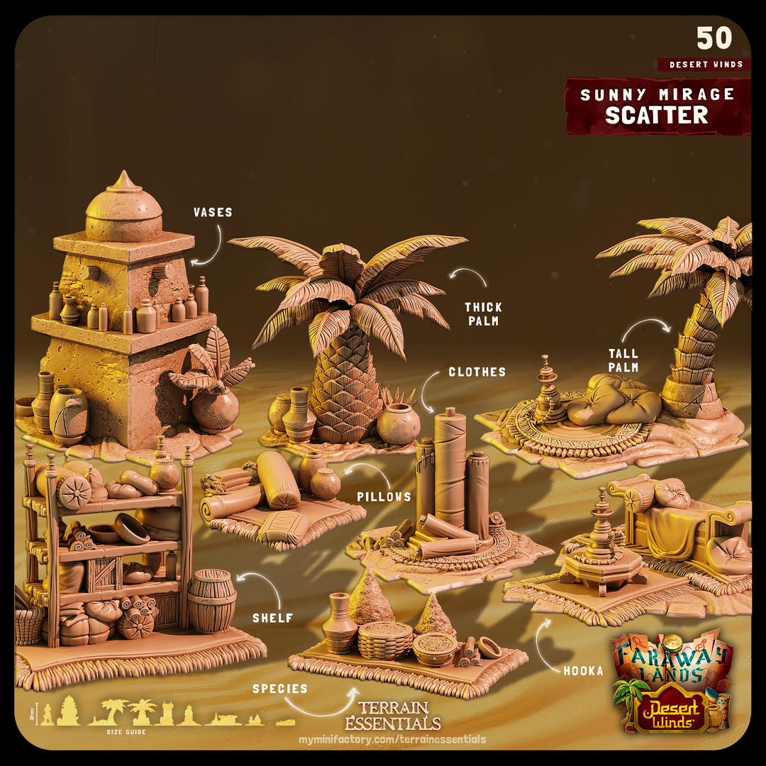 Sunny Mirage Scatter - Miniature for Dnd DSA, Pathfinder, RPG Tabletop ...