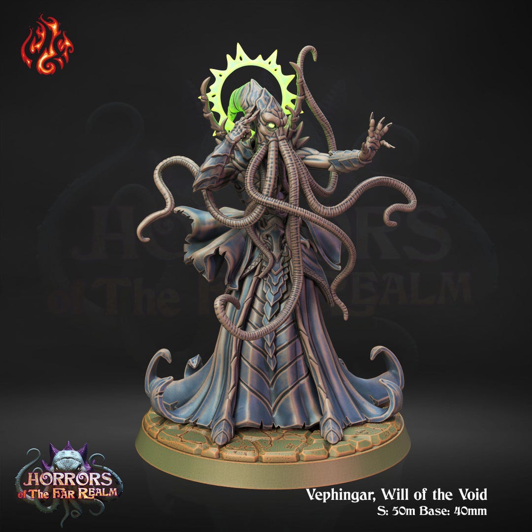 Vephingar, Will of the Void Miniature for Dnd, DSA, Pathfinder 32 Mm ...