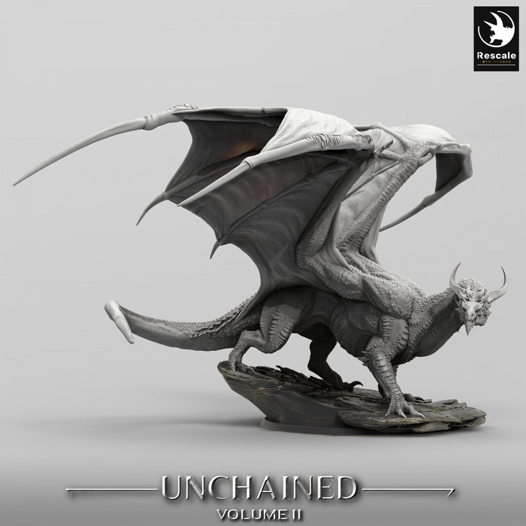 War Dragon Stand Mini for Dnd, DSA, Pathfinder 28 Mm, 32 Mm, Resin ...