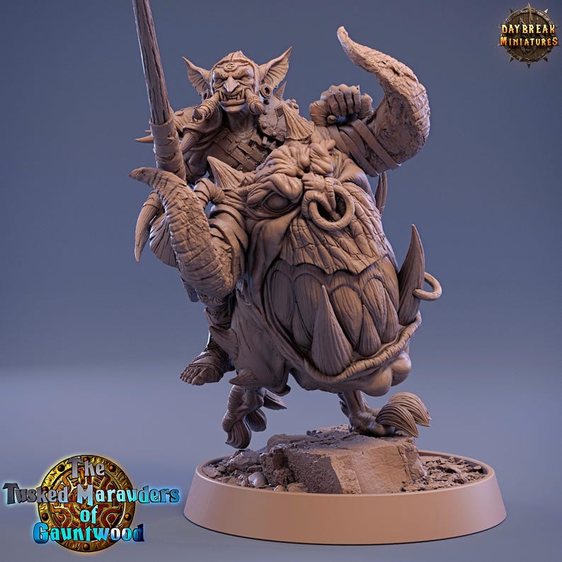 Goblin Bundle - the Tusked Marauders of Gauntwood - Daybreak Miniatures ...