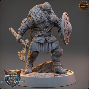 Einar Bloodaxe Tabletop Dnd Miniature 28 Mm, 32 Mm With Matching Base ...
