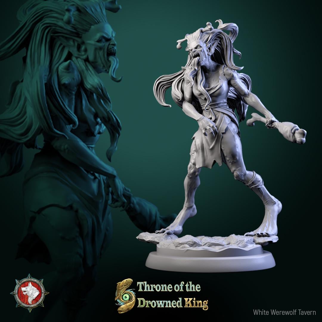Daughter of the Drowned 2 - Miniature for Dnd, DSA, Pathfinder - Figure ...
