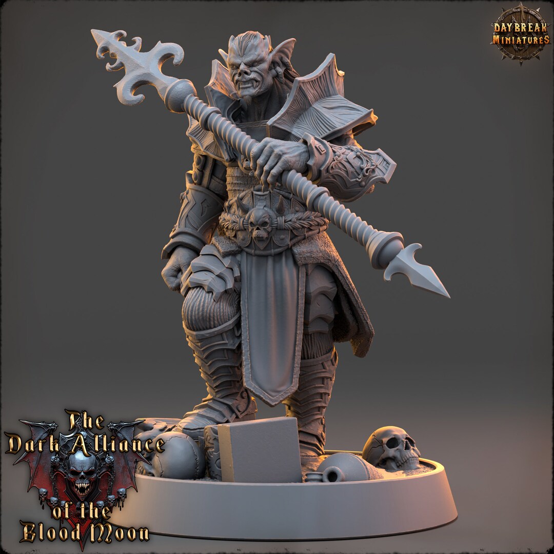 Ashgrave Von Bane - Tabletop Dnd Miniature - 28 Mm, 32 Mm With Matching ...