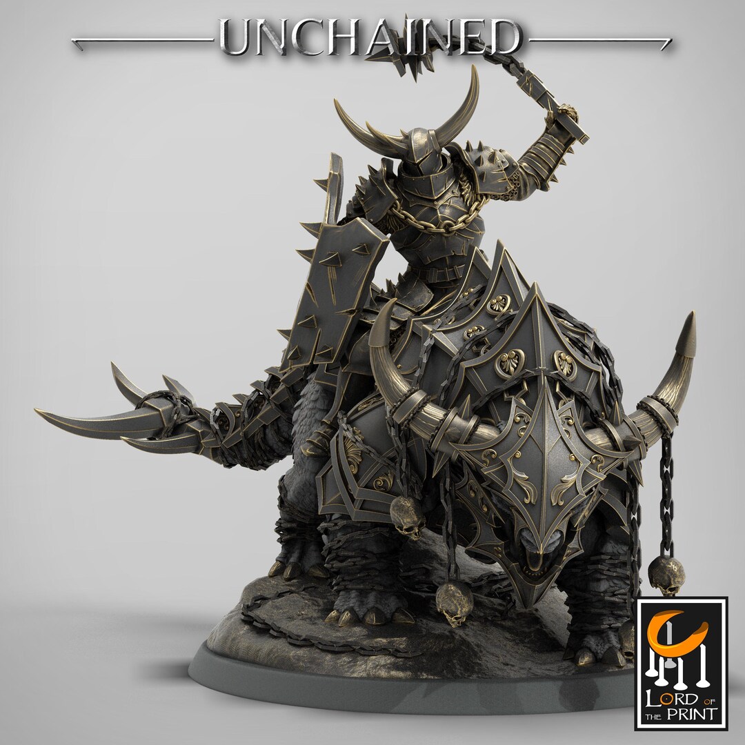 Araki and Flail Attack - Miniature for Dnd, DSA, Pathfinder - 28 Mm, 32 ...