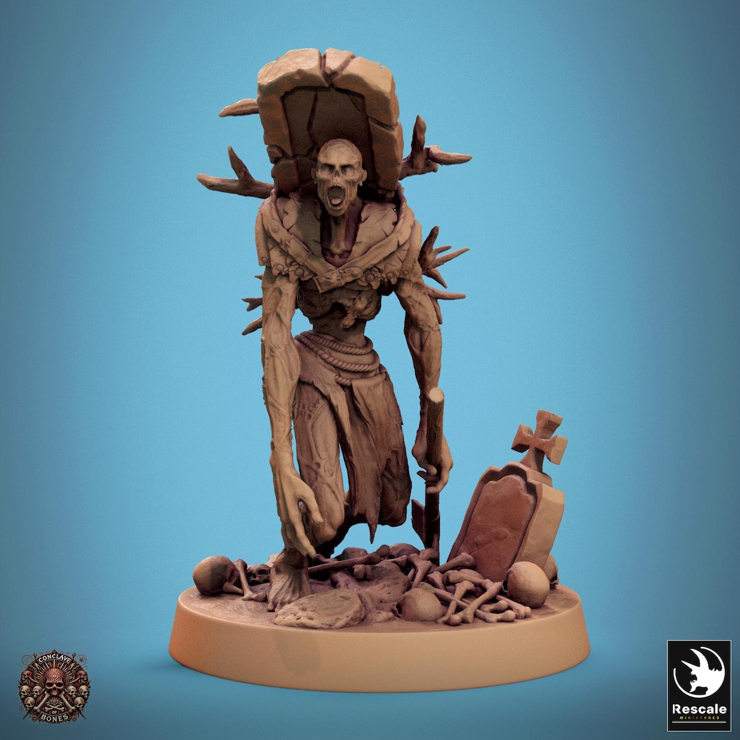 Zombie Walk Miniature for Dnd, DSA, Pathfinder 28 Mm, 32 Mm, Resin ...