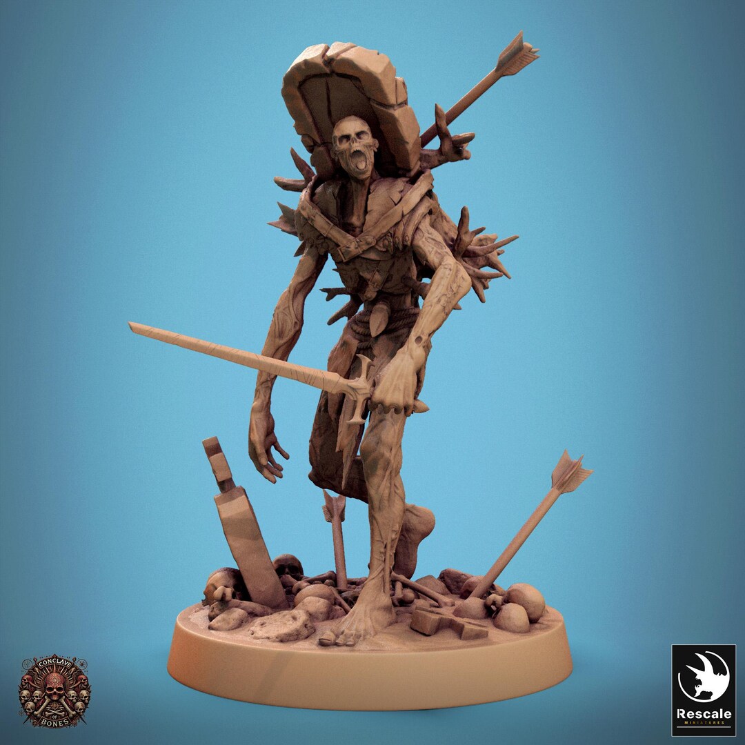 Zombie Soldier - Miniature for Dnd, DSA, Pathfinder - 28 Mm, 32 Mm ...