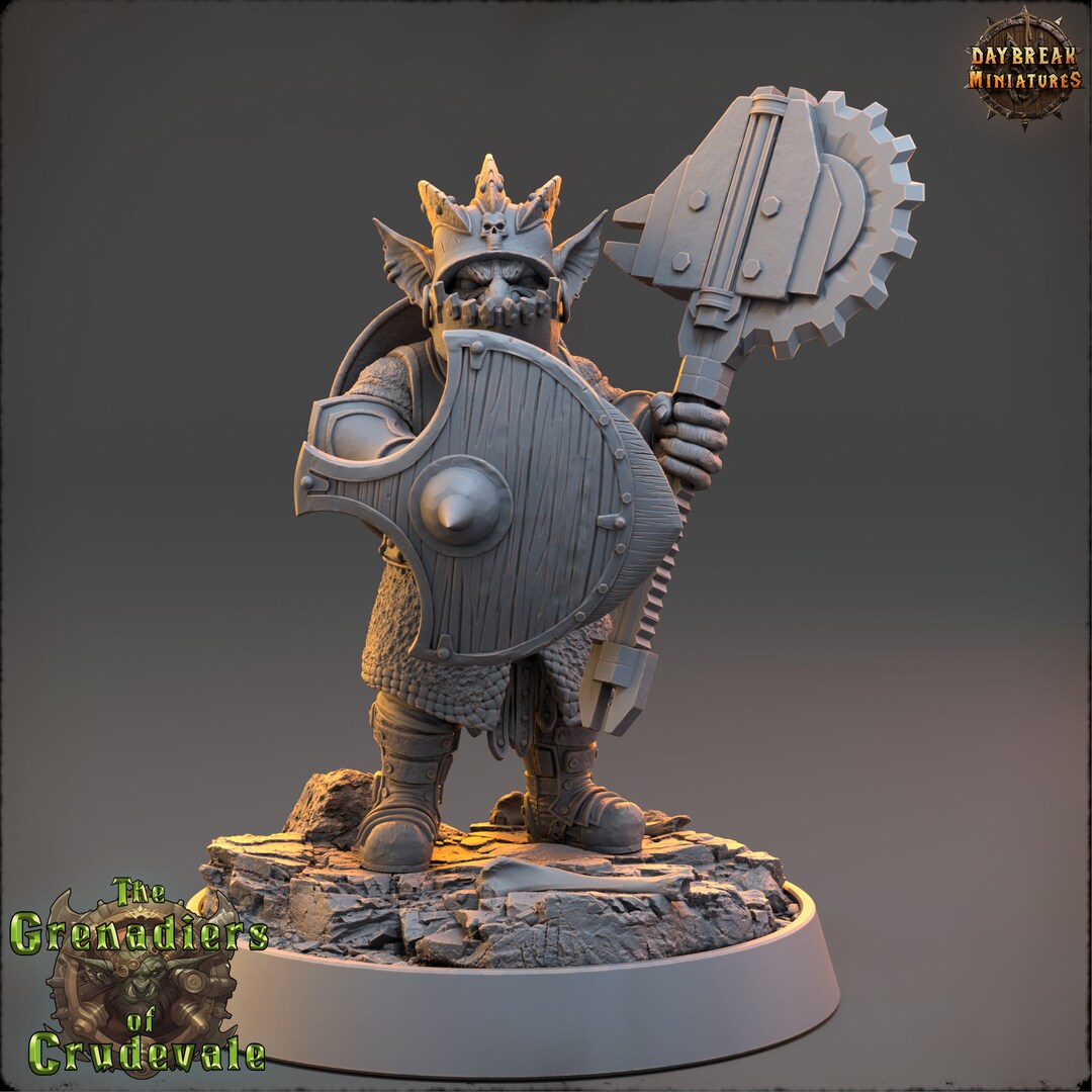 Goblin Olaz Jagger - Miniature for Dnd, DSA, Pathfinder - 28 Mm, 32 Mm ...