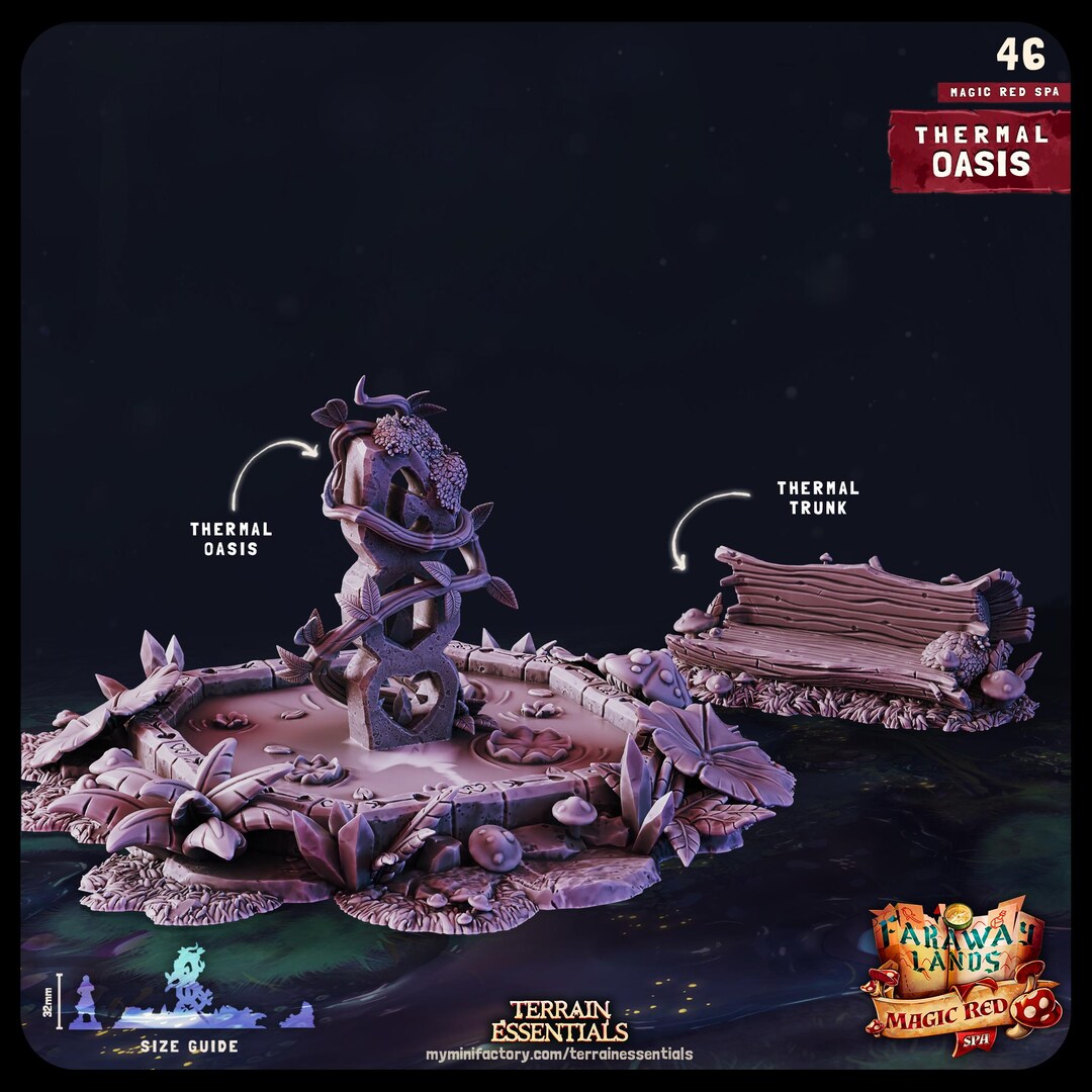 Thermal Oasis - Miniature for Dnd DSA, Pathfinder, RPG Tabletop Figure ...