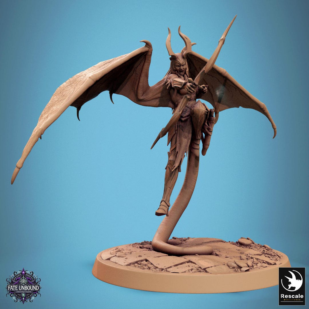 Female Cambion Move Back - Miniature for Dnd, DSA, Pathfinder, RPG ...