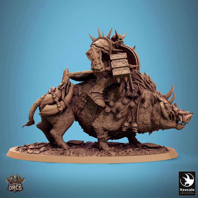 Boar Guard - Mount Miniature for Dnd, DSA, Pathfinder, RPG Tabletop ...
