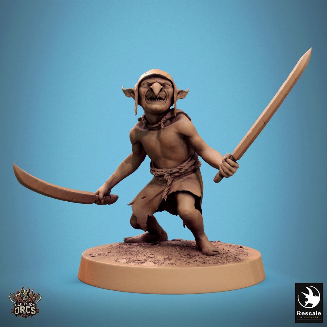 Goblin Stance A - Miniature for Dnd, DSA, Pathfinder, RPG Tabletop ...