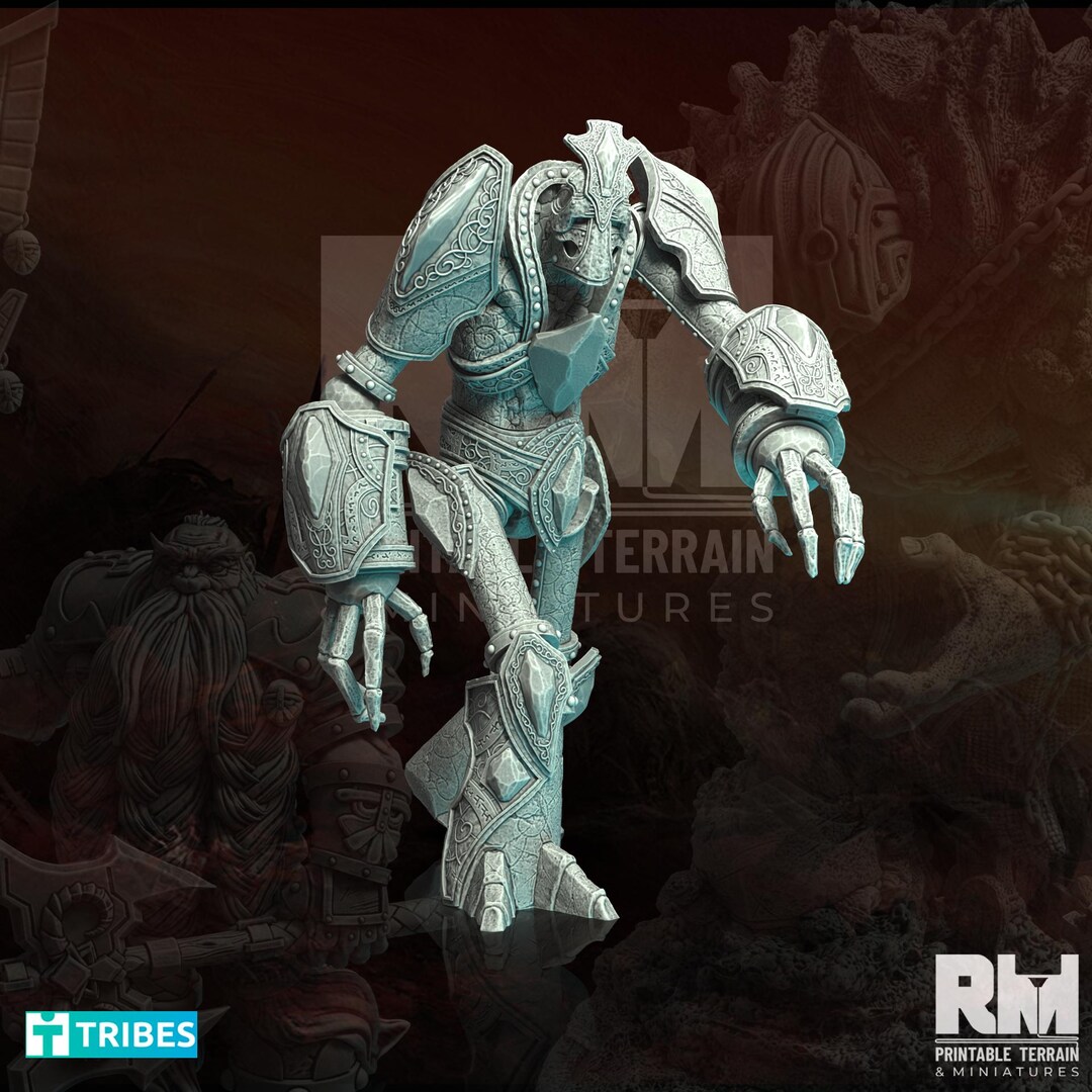 Arcane Giant Construct Miniature for Dnd, DSA, Pathfinder 28 Mm, 32 Mm ...
