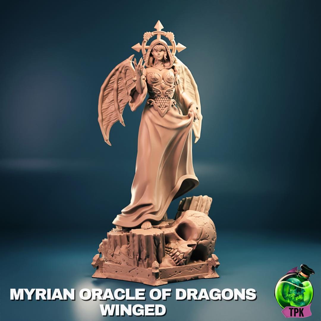 Myrian Oracle of Dragons - Miniature for Dnd, DSA, Pathfinder, RPG ...