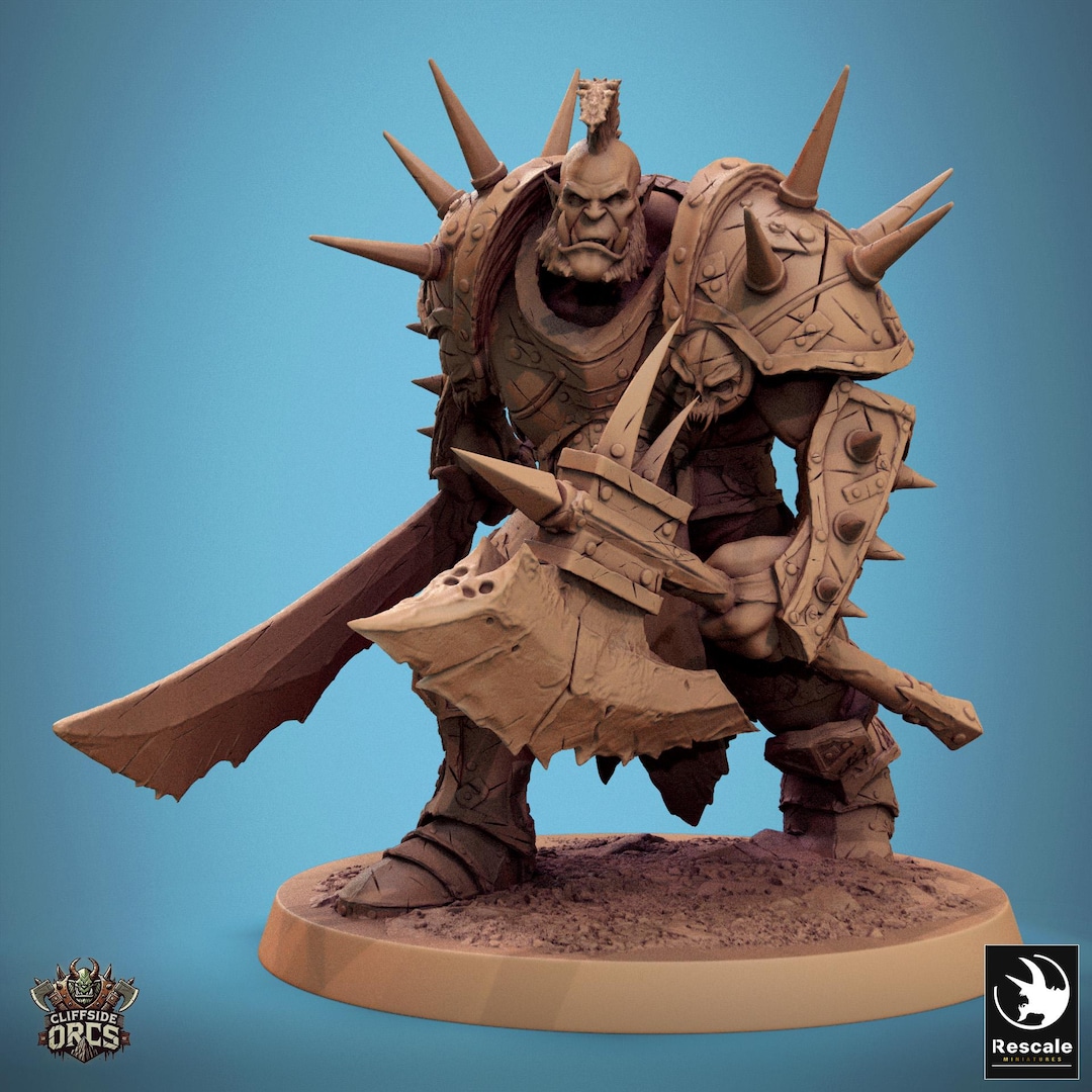 Brutal Orc Ready - Miniature for Dnd, DSA, Pathfinder, RPG Tabletop ...
