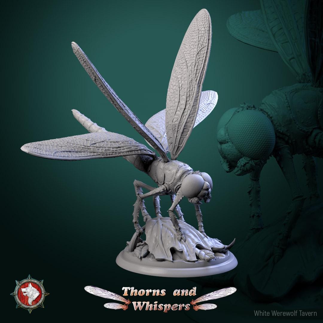 Dragonfly 1 - Miniature for Dnd, DSA, Pathfinder - Figures With Base ...