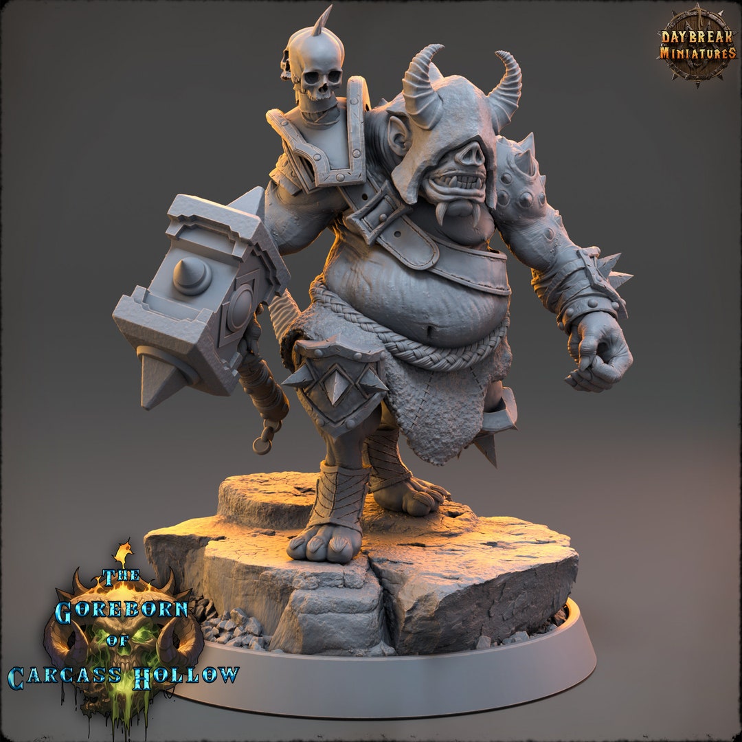 Demon Myrath Spikeskull Miniature for Dnd, DSA, Pathfinder 28 Mm, 32 Mm ...